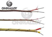 China High Temperature Measuring Type K Wire Fiberglass Insulation Extension Cable for sale