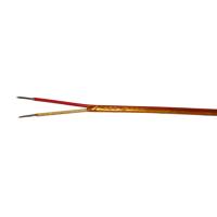 China Chromel Alumel 24AWG Type K Thermocouple Cable With Kapton 0.8mm 0.5mm for sale