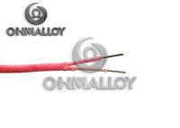 China 0.81mm AWG 20 Type K Thermocouple Extension Cable With Fiberglass Insulation for sale