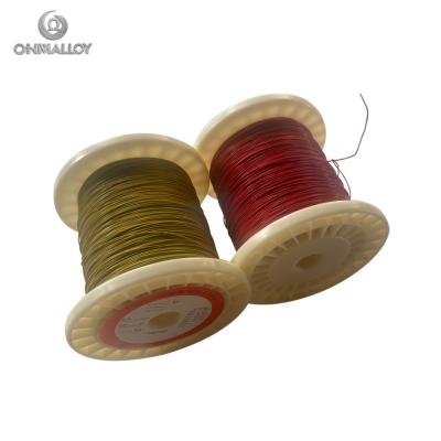 China Diameter 0.4mm X 2 Type K Red And Yellow PFA Insulated Extension Cable for sale