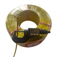 China Diameter 0.65mmx7/2 Type K Fiberglass Insulated Extension Cable Red Yellow for sale