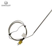 China 0.5mm2 K Type Sensor Fiberglass Stainless Steel Wire Braiding for sale