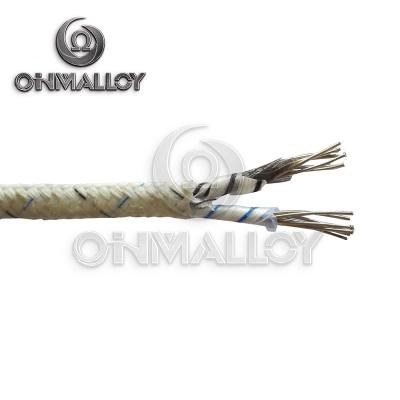 China AWG 20 Type K Thermocouple Wire With Steel Braided Shield / Fiberglass Insulation for sale