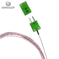 China ANSI Green Type T Thermocouple Mini Plug Cu / Constantan For Cryogenic Sensors for sale