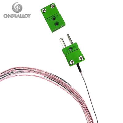 China ANSI Green Type T Thermocouple Mini Plug Cu / Constantan For Cryogenic Sensors for sale