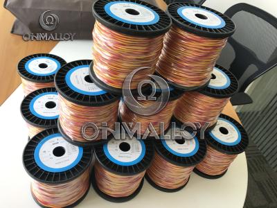 China Dia 0.67mm Type K KP KN Thermocouple Wire / Cable 500 Degree Fiberglass for sale