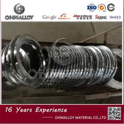China High Temp Alloys FeCr13Al4 Alloy / FeCrAl Heating Strip For Train Resistor 0.6mm x 75mm for sale