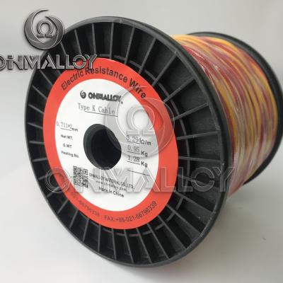 China Type K Thermocouple Compensation Cables 0.711mm Fiberglass Insulation 450 Degress for sale
