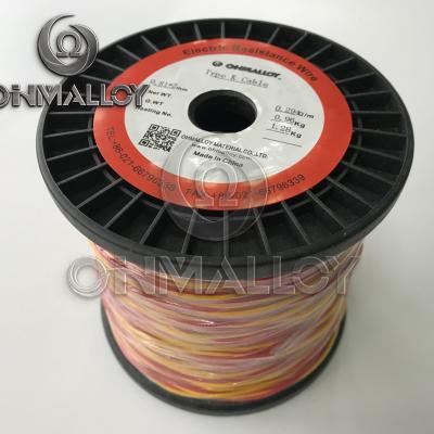 China 0.81mm Type K Thermocouple Wire With Fiberglass Insulated 600 Degree for sale