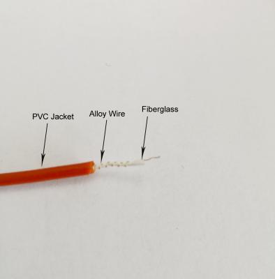 China PVC Fiberglass Insulated Resistance Wire For Electric Heating Warm Clothes for sale
