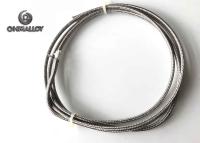 China Thermocouple Type J Extension Compansation Cable Fiberglass SS304 Sheath 24AWG for sale
