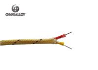 China 20AWG Type K NiCr/NiAl Bare Thermocouple Wire High Silica Insualated 800 Degree for sale