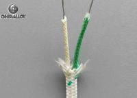 China Extension Thermocouple Cable Type K 20 AWG Solid Core Glass Fiber Sheath for sale