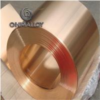 China Mechanical Resistance Pure Copper Foil C11000 C1221 0.1mm - 1.2mm Thickness For Electric Springs for sale