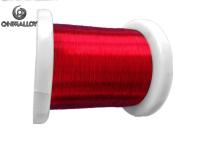 China Red Enamelled Cupronickel CuNi1 Electrical Wires 2.5mm Heating Resistance Copper Wire for sale