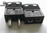 China Round Pin Thermocouple Type J Middle Size Connector Thermometer Plug Same as OME*A Connector for sale