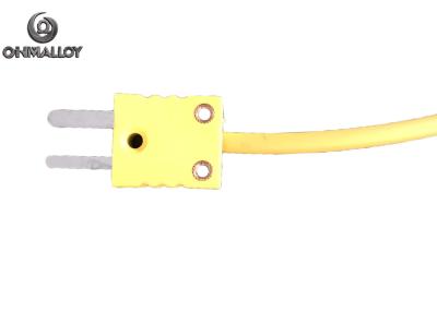 China Thermocouple Connector ANSI Standard K Type Flat Pin High Accuracy Fast Response for sale