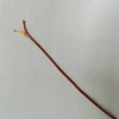 China Fiberglass 0.81mm*2 20AWG Type K Thermocouple Cable for sale