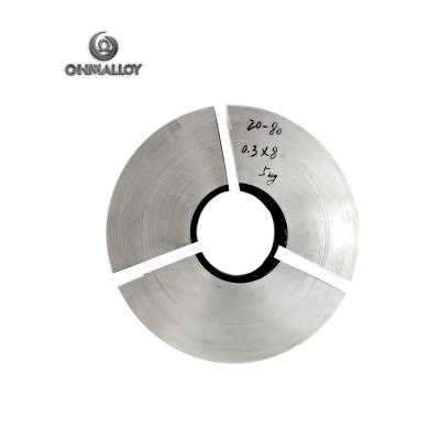 China Ribbon Shape Nichrome Alloy Annealing Ni80Cr20 Flat Wire For Heating System for sale