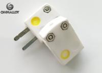 China Ceramic Thermocouple Miniature Connector K Type Chromel Alumel Pin 500℃ Continuous Use for sale