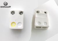 China Female Ceramic White 500℃ Thermocouple Miniature Connector K Type for sale
