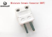 China Male Jack K Type Ceramic 500℃ Thermocouple Connector Fast Response High Accuracy for sale