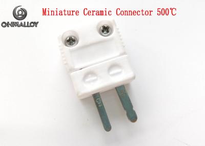 China Male Jack K Type Ceramic 500℃ Thermocouple Connector Fast Response High Accuracy for sale