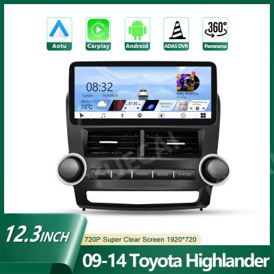 China 360 Camera Toyota Highlander Car DVD Player CarPlay Android Auto Toyota Head Unit for sale