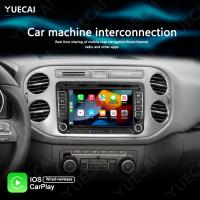 China 7 Inch Android 10 Cars Head Unit Equipped with 8 Core Processor GPS Navigation and Carplay Multimedia Player Designed for VW Automobiles for sale