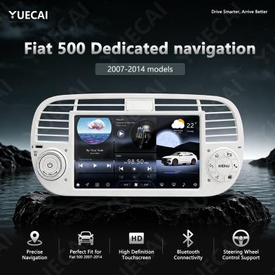 China 7 inch Touch Screen Head Unit 4G WiFi DSP Multimedia Player Compatible with Fiat 500 2007-2014 for sale