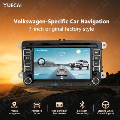 China 7 Inch Android 10 Cars Head Unit Equipped with 8 Core Processor GPS Navigation and Carplay Multimedia Player Designed for VW Automobiles for sale