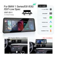 China 12.3inch  Car  Screen for BMW1 Series/E81/E82/E87-Low Spec 2007-2011 Sold As a Complete Set Including Frame Cable Canbus for sale