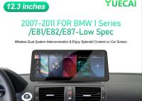 China 12.3inch  Car  Screen for BMW1 Series/E81/E82/E87-Low Spec 2007-2011 Sold As a Complete Set Including Frame Cable Canbus for sale