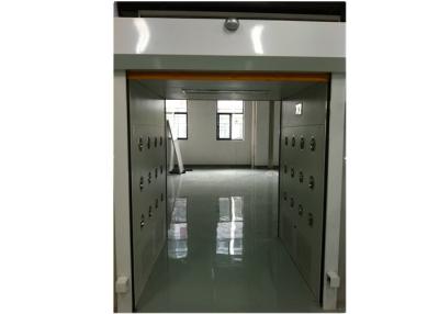 China U Type Air Shower Tunnel Two Row Persons 3 Sides Blowing For Decontamination Project for sale