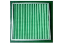 China V Shape Pleat Big Dust Holding Capacity Panel Pre Air Filters G1 G3 Efficiency for sale