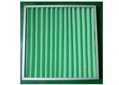 China V Shape Pleat Big Dust Holding Capacity Panel Pre Air Filters G1 G3 Efficiency for sale