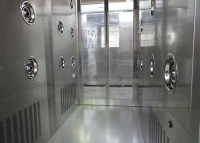China Cleanroom Stainless Steel Semi Glass Air Shower Tunnel Customized Size for sale