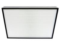 China Extruded Aluminum Frame Mini Pleat HEPA Filter Without Separator ISO Certification for sale