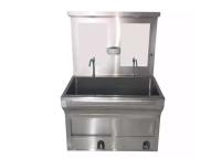 China Knee Touch Clean Room Equipments SS 304 Surgical Scrub Sink for sale
