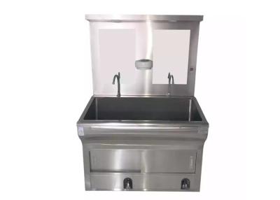 China Knee Touch Clean Room Equipments SS 304 Surgical Scrub Sink for sale