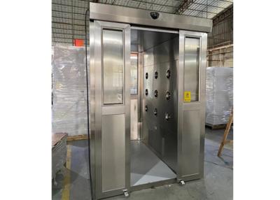China Sliding Door Air Shower Tunnel With 3 Blowers Adjustable Speed for sale