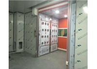 China Automatic Roll Up Air Shower Tunnel PVC Shutter Doors Cargo Air Shower For Clean Room Entrance for sale