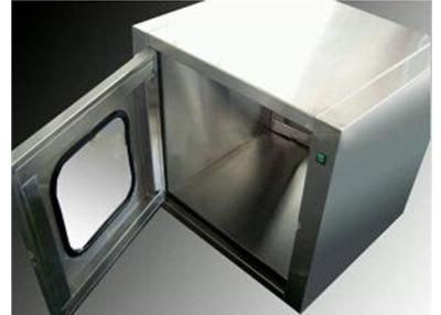 China Static Laboratory Clean Room Pass Box With UV Light Stainless Steel 304 Cabinet for sale