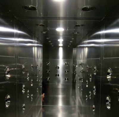 China Z Type Clean Room Air Shower Tunnel Single Person With Both Side Blowing for sale
