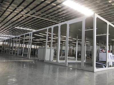 China High Efficiency H13-H14 Filter Grade Softwall Clean Room For Industrial ≤60dB Noise for sale