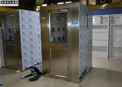 China Automatic Sliding Door Stainless Steel Air Shower For Cleanroom for sale
