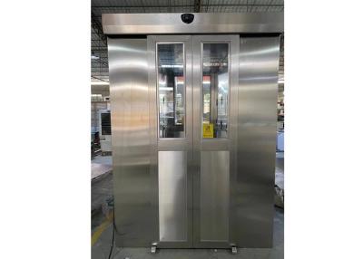 China Stainless Steel Cleanroom Air Shower Air Velocity 20-25 M/S PLC Control System for sale