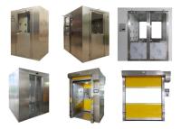 China Automatic Sliding Door L Type Air Shower With Microcomputer Control For Clean Room for sale
