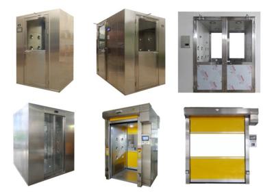 China Automatic Sliding Door L Type Air Shower With Microcomputer Control For Clean Room for sale