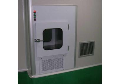 China Polished Cold Rolled Steel Air Shower Pass Box with UV Lamp and Rapid Airflow for sale